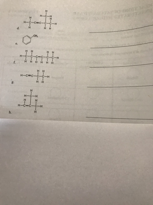 Solved CH101 Lab Section A. TYPES OF HYDROCARBONS Models of | Chegg.com