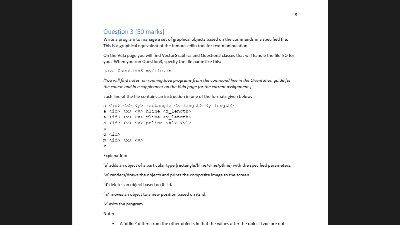 3 Question 3 (50 marks] Write a program to manage a | Chegg.com