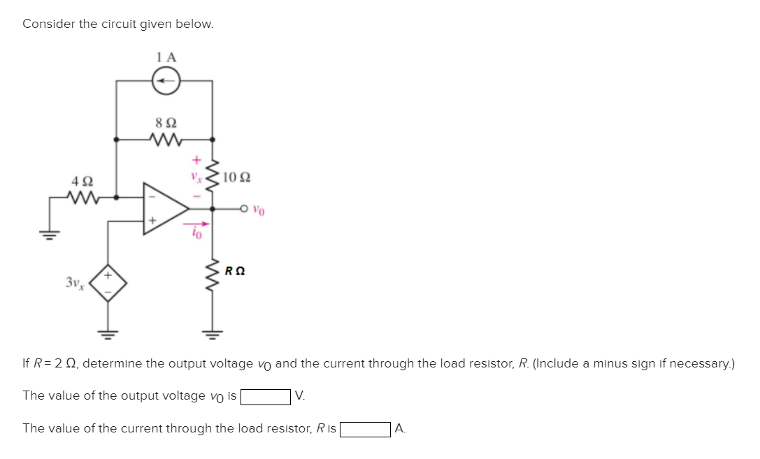 Solved Consider the circuit given below.If R=2Ω, ﻿determine | Chegg.com