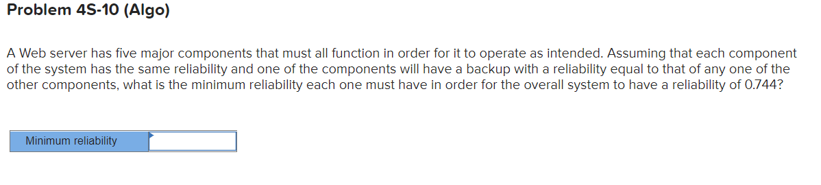 Solved A Web server has five major components that must all | Chegg.com