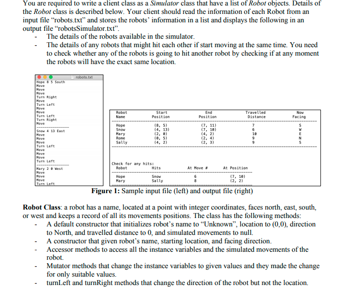 You are required to write a client class as a | Chegg.com