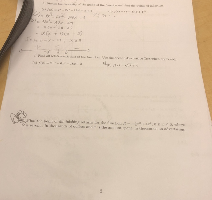 Solved ss the concavity of the graph of the function and | Chegg.com Solved ss the concavity of the graph of the function and | Chegg.com