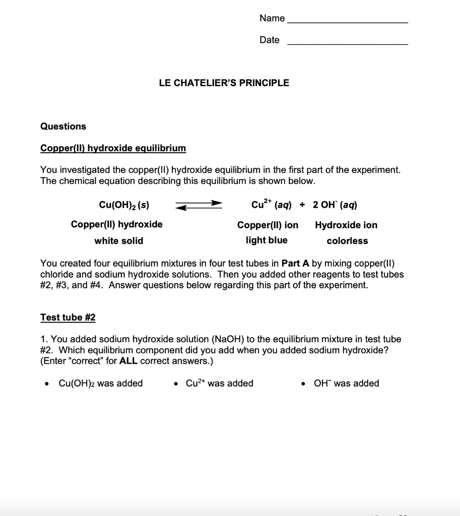 Solved Prelaboratory Assignment 1. According to the | Chegg.com