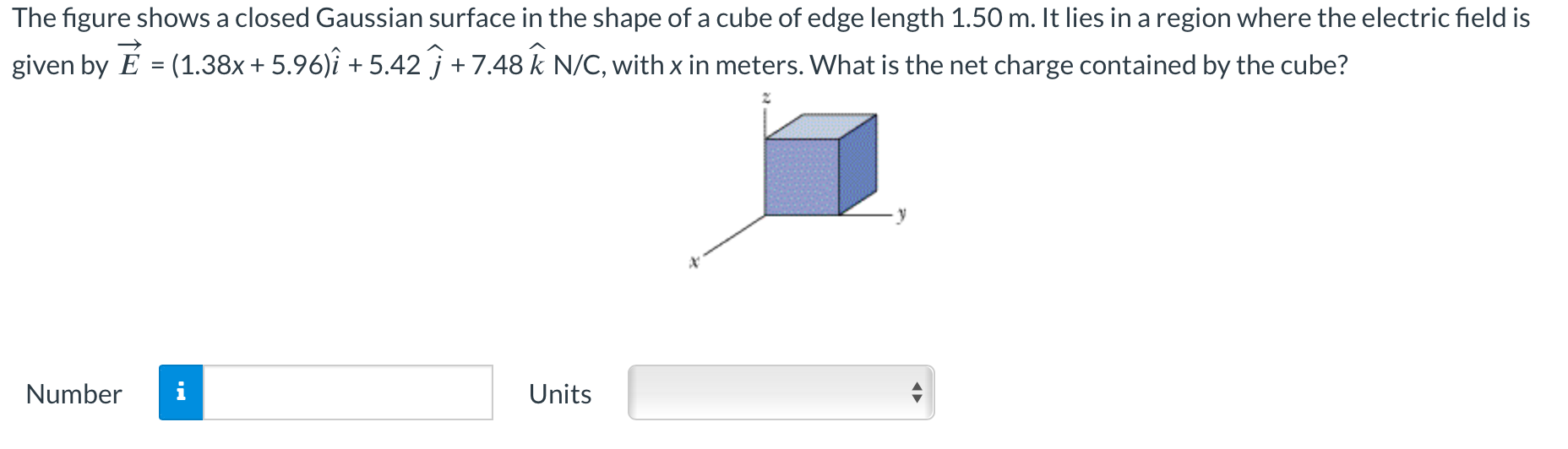 Solved The figure shows a closed Gaussian surface in the | Chegg.com