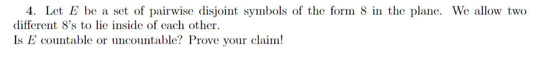 Solved 4. Let E be a set of pairwise disjoint symbols of the | Chegg.com