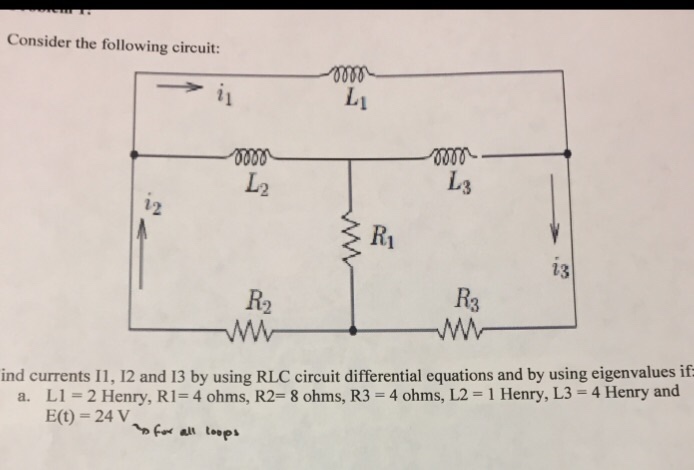 Solved Consider the following circuit: Find currents 11, 12 | Chegg.com Solved Consider the following circuit: Find currents 11, 12 | Chegg.com