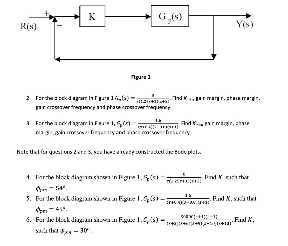 Solved Figure 1 2. For the block diagram in Figure | Chegg.com