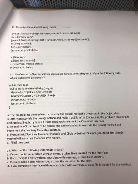 Solved 6. Analyze the following code. Numberl] numberArray- | Chegg.com