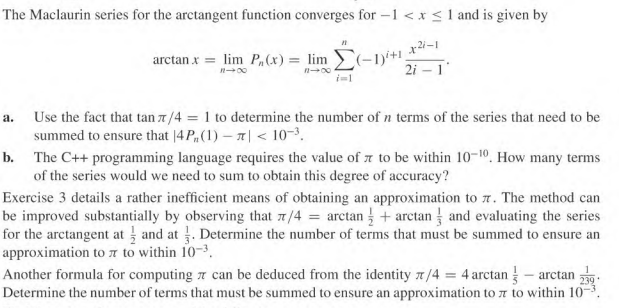 Solved The Maclaurin series for the arctangent function | Chegg.com