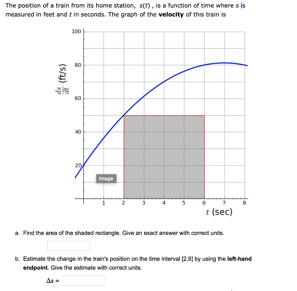 Solved The position of a train from its home station, s(t), | Chegg.com