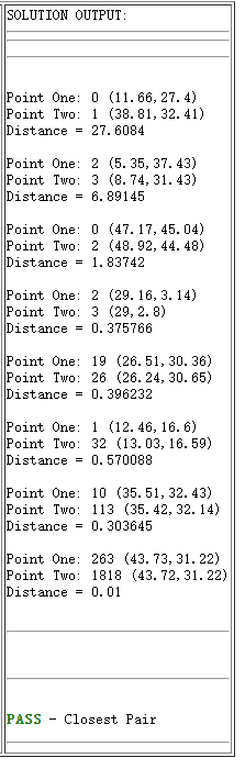 Solved Closest Pair Given: struct Point double x: double y = | Chegg.com