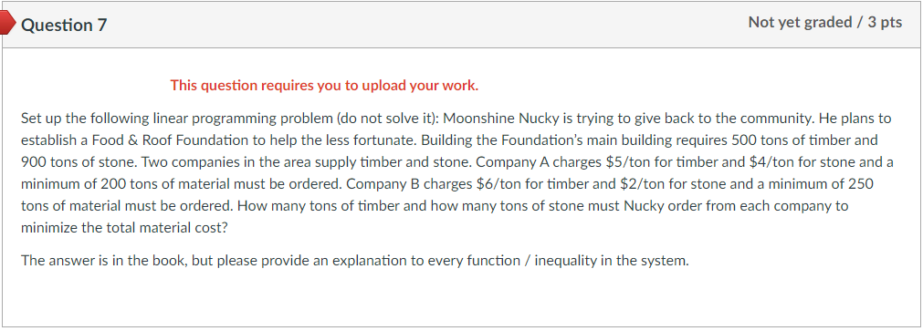 Solved This question requires you to upload your work. Set | Chegg.com