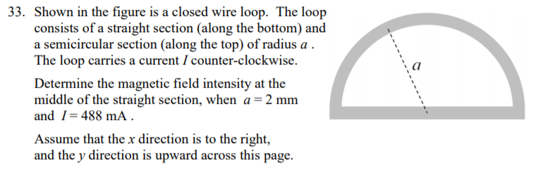 Solved 33. Shown in the figure is a closed wire loop. The | Chegg.com
