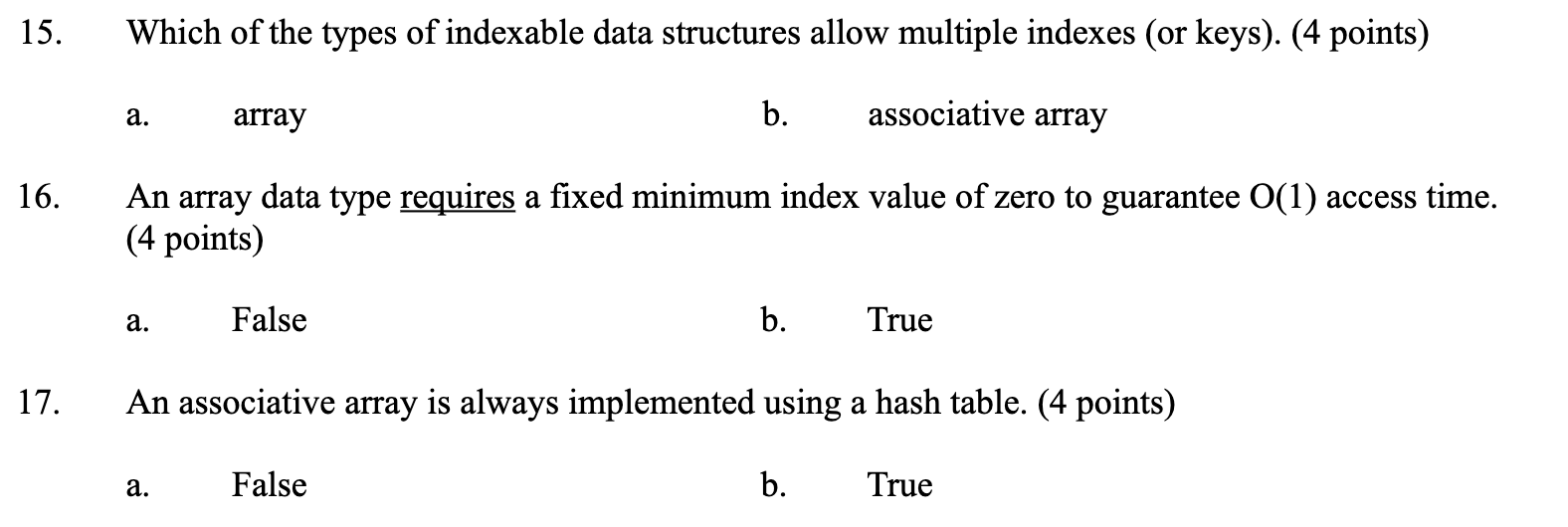 Solved Arrays Versus Associative Arrays There Are Two Types Chegg