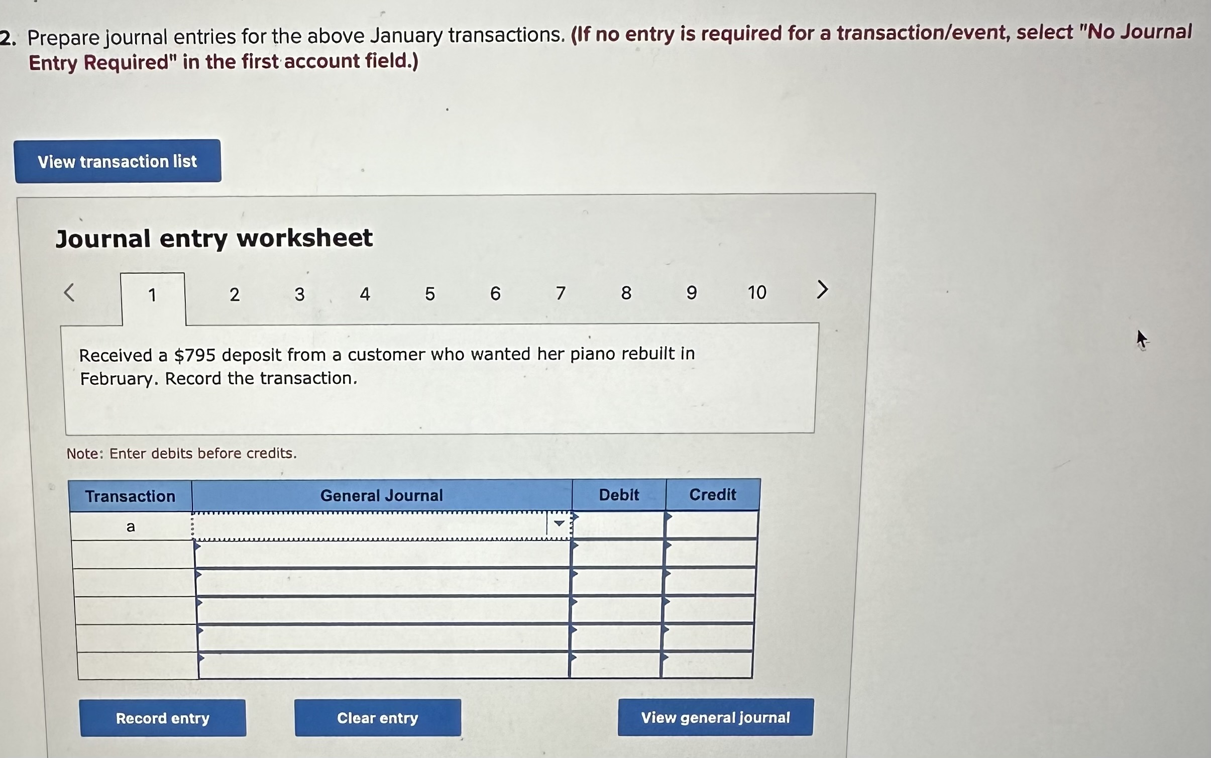 Solved 2. Prepare journal entries for the above January | Chegg.com
