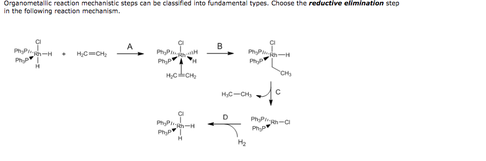 Solved Organometallic reaction mechanistic steps can be | Chegg.com