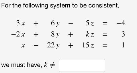 Solved (5 points) Solve the system associated with the | Chegg.com