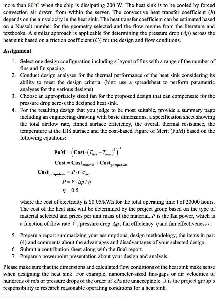 In this project, students will work on the design, | Chegg.com