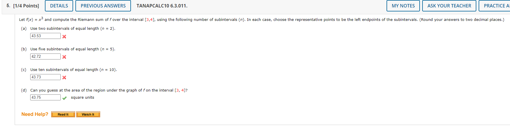 Solved (a) Use two subintervals of equal length (n=2). \& | Chegg.com