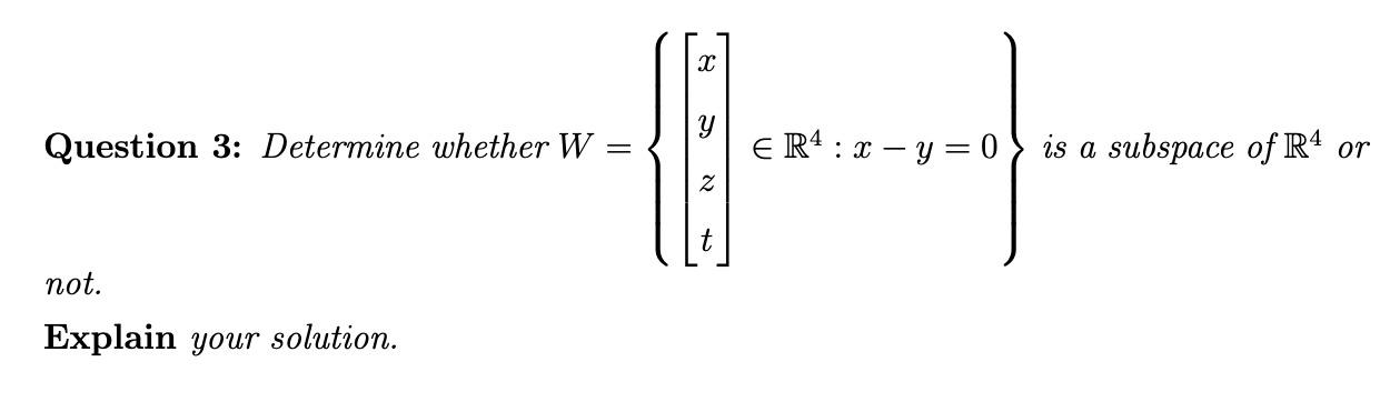Solved Question 1: Let M2x2 be the set of all 2 x 2 | Chegg.com