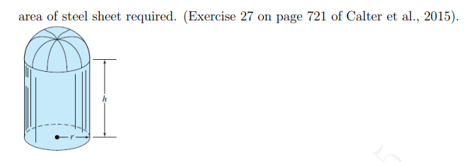 Solved Question \#5: A silo (Exercise 11 on page 698, also | Chegg.com