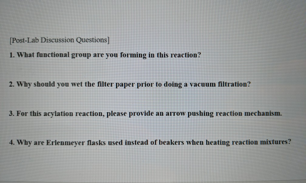 Solved [Post-Lab Discussion Questions] 1. What functional | Chegg.com