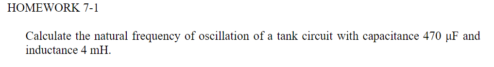 Solved Calculate the natural frequency of oscillation of a | Chegg.com