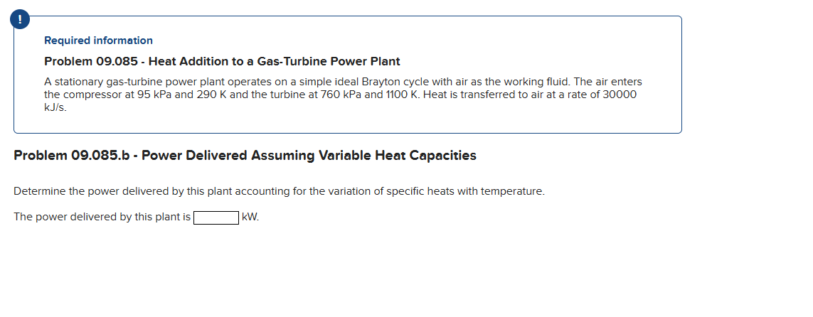 Solved Required information Problem 09.085 - Heat Addition | Chegg.com