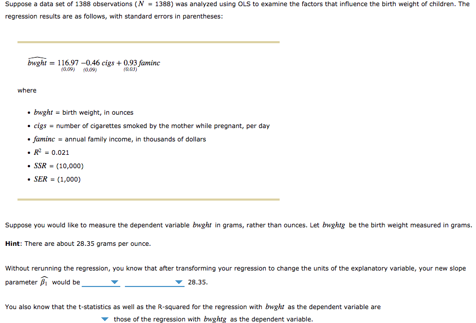 Solved Suppose a data set of 1388 observations (N - 1388) | Chegg.com