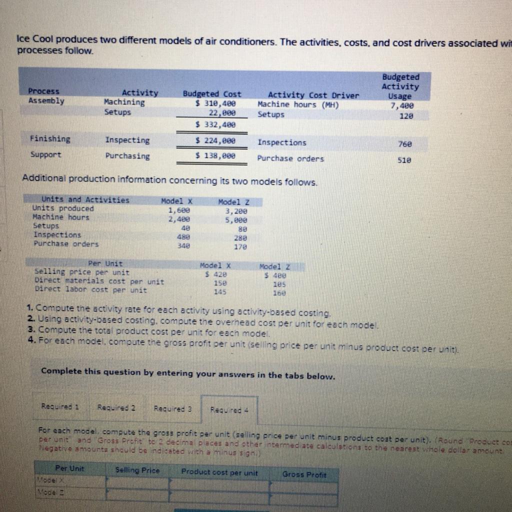 Solved Process Assembly Activity Machining Setups Budgeted | Chegg.com