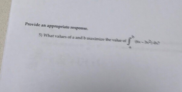 Solved Provide an appropriate response. 5) What values of a | Chegg.com