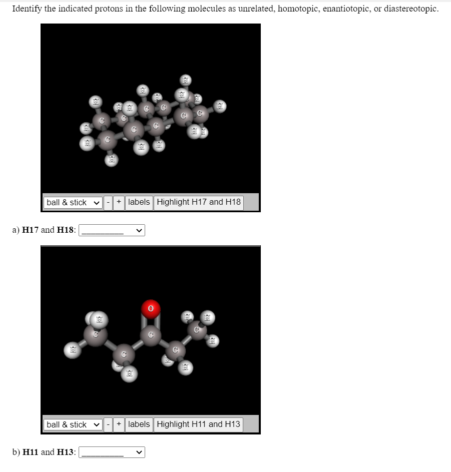 Solved Identify the indicated protons in the following | Chegg.com