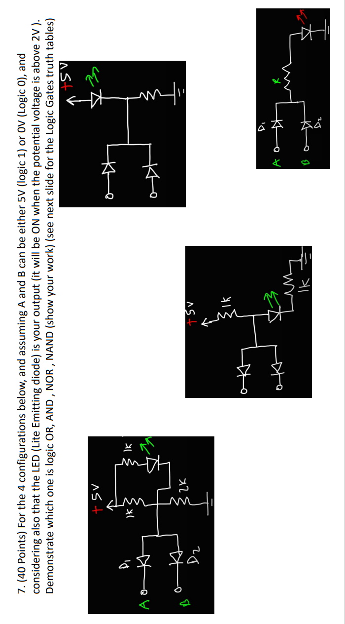 Solved 7. (40 Points) For the 4 configurations below, and | Chegg.com