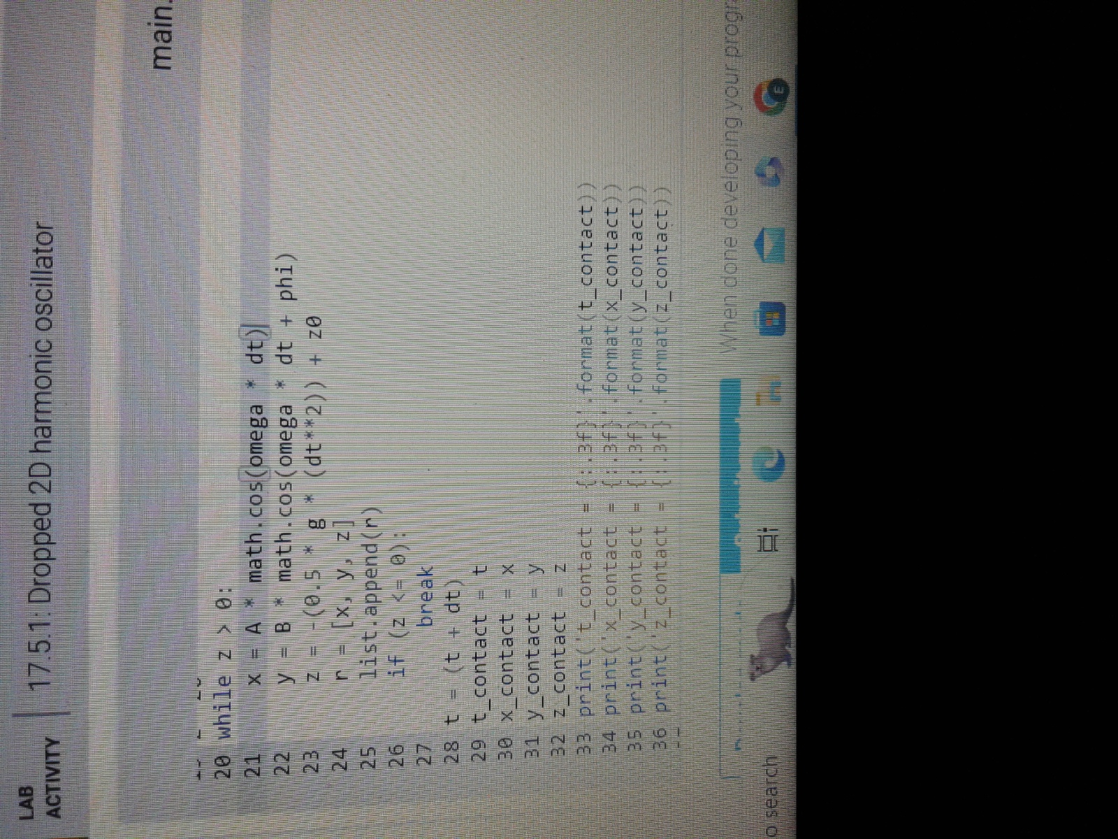 he trajectory of the mass, i.e, its curve in space, | Chegg.com