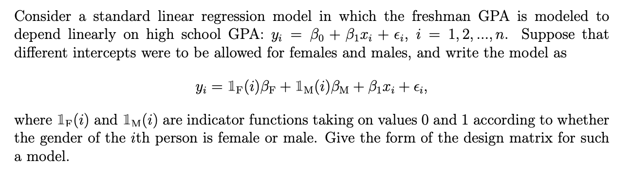 Solved Consider a standard linear regression model in which | Chegg.com