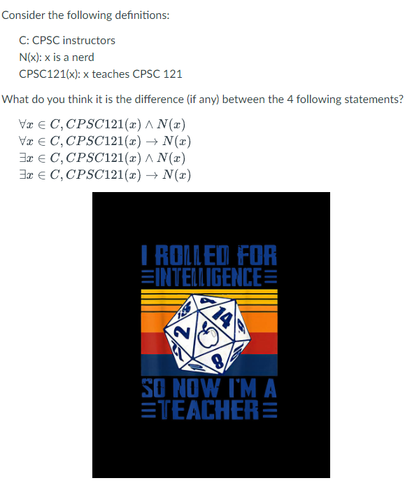 Solved Consider the following definitions: C: CPSC | Chegg.com Solved Consider the following definitions: C: CPSC | Chegg.com