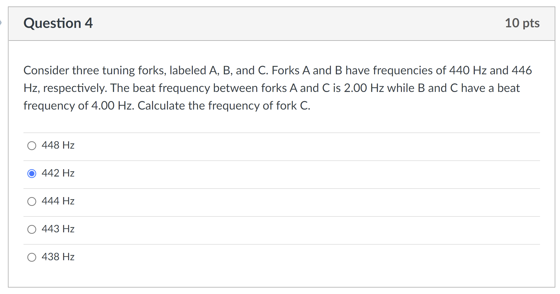 Solved Consider three tuning forks, labeled A, B, and C. | Chegg.com