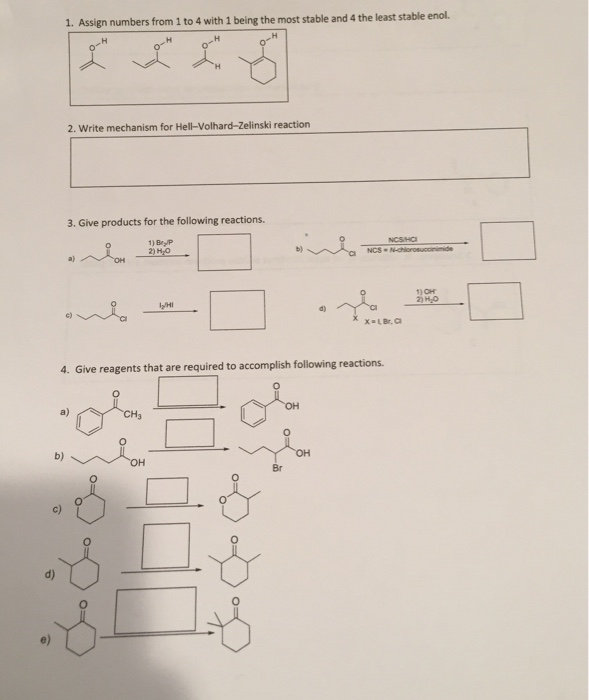Solved 1. Assign numbers from 1 to 4 with 1 being the most | Chegg.com