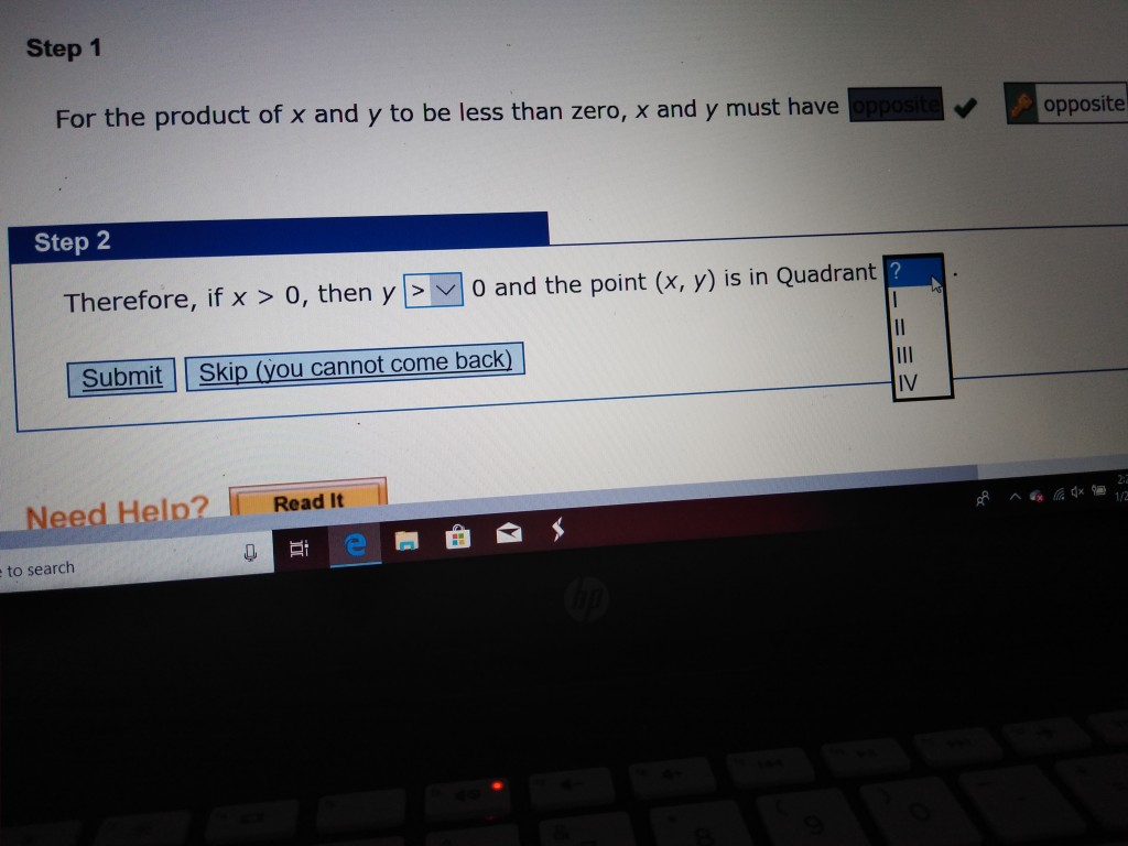 Solved Step 1 For the product of x and y to be less than | Chegg.com