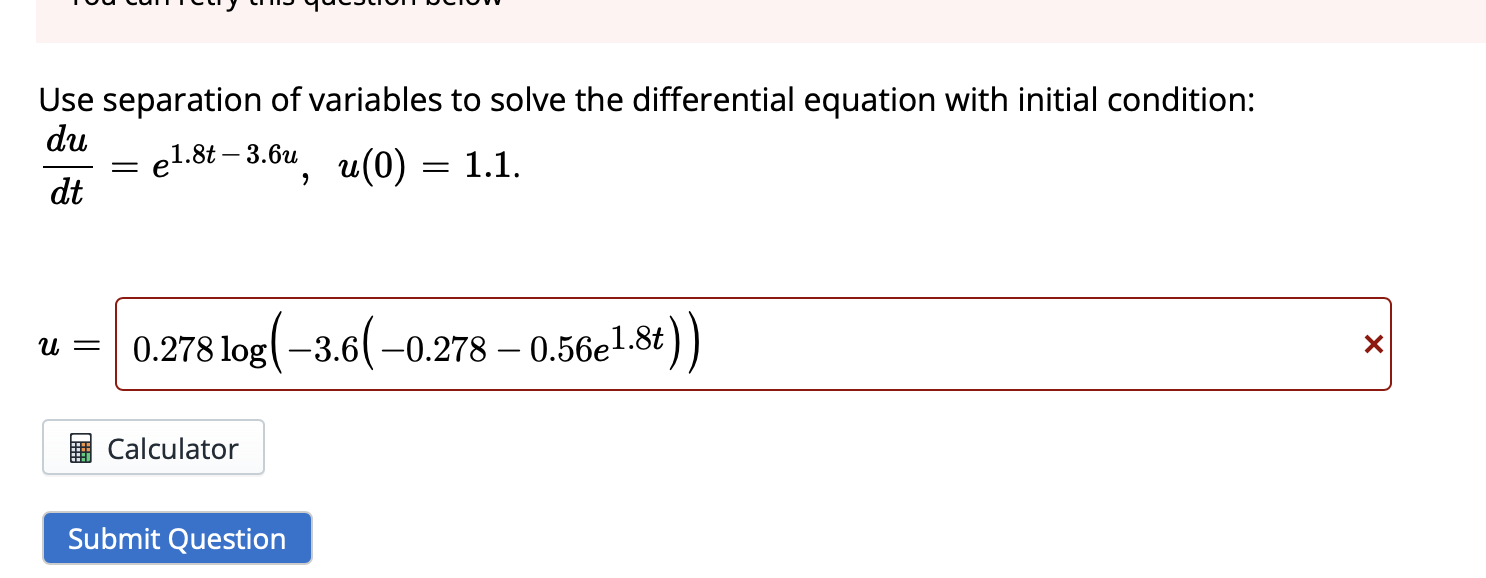 Solved Use separation of variables to solve the differential | Chegg.com