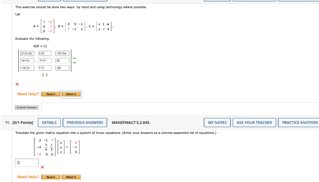 Solved This exercise should be done two ways: by hand and | Chegg.com
