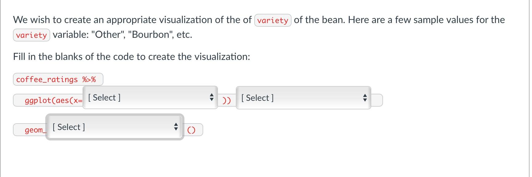 Solved Which ONE of the following chunks of R code would | Chegg.com