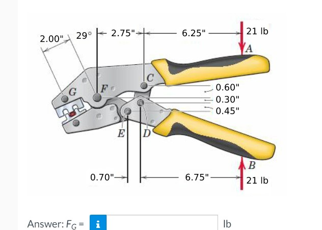 Solved For the pair of 21-lb forces applied to the handles | Chegg.com