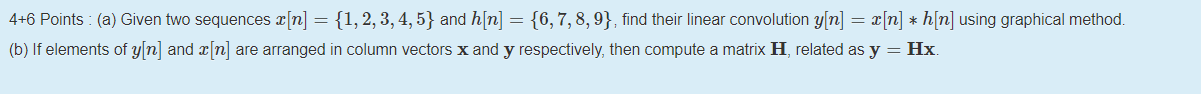 Solved (a) Given two sequences | Chegg.com