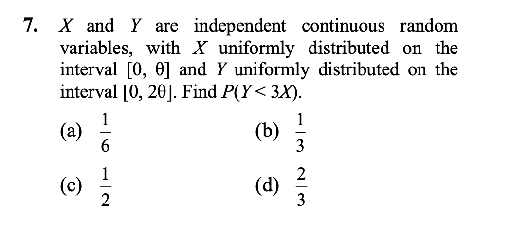 Solved x ﻿and Y ﻿are independent continuous randomvariables, | Chegg.com