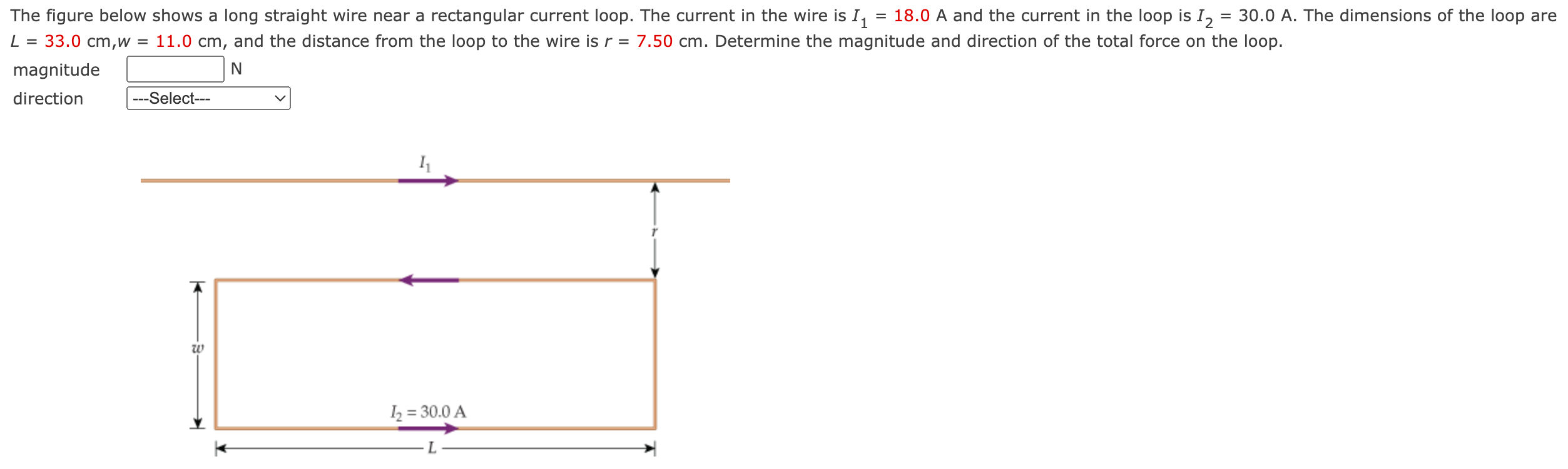 Solved The figure below shows a long straight wire near a | Chegg.com