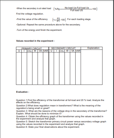 Solved Experiment 23: LOADED OPERATION OF THE SINGLE PHASE | Chegg.com