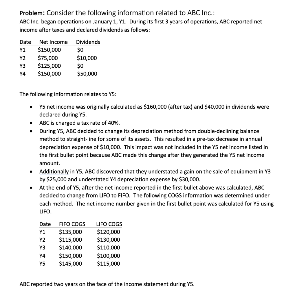Solved Problem: Consider the following information related | Chegg.com