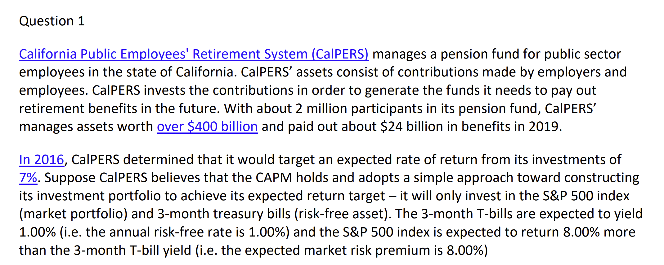 California Public Employees' Retirement System | Chegg.com