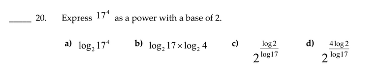 Solved Express 174 ﻿as a power with a base of | Chegg.com